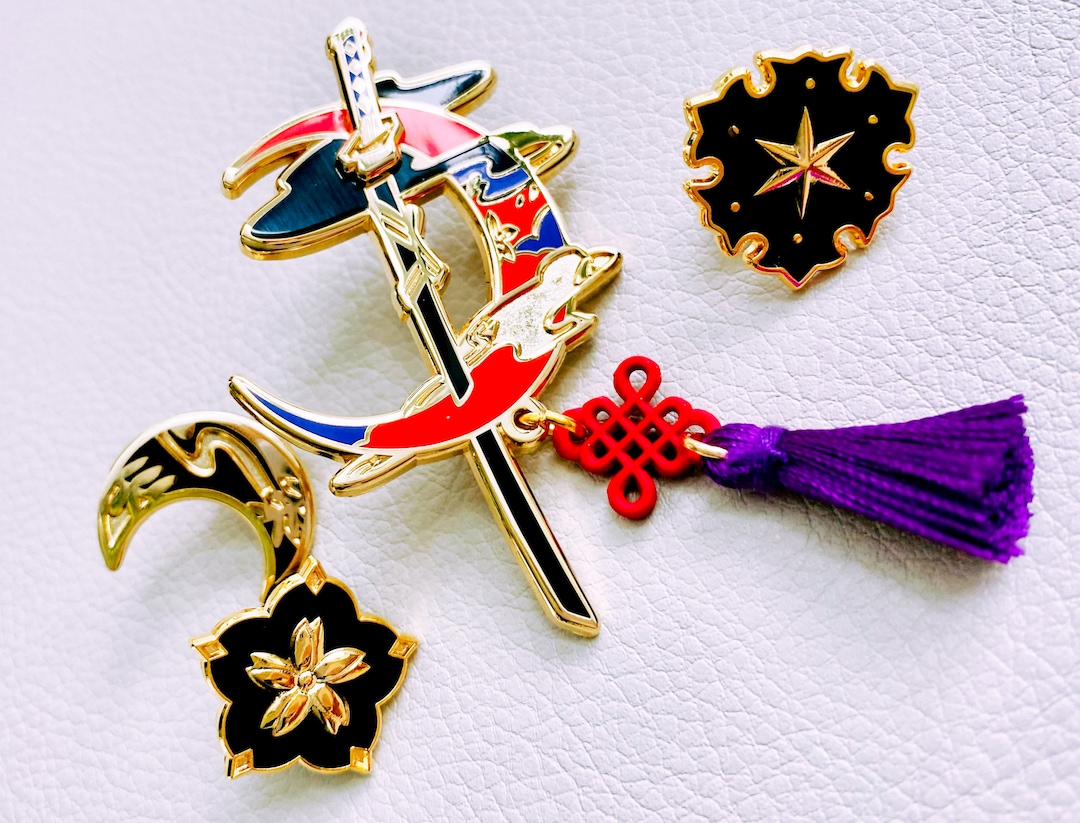 Ffxiv Samurai Enamel Set - Etsy