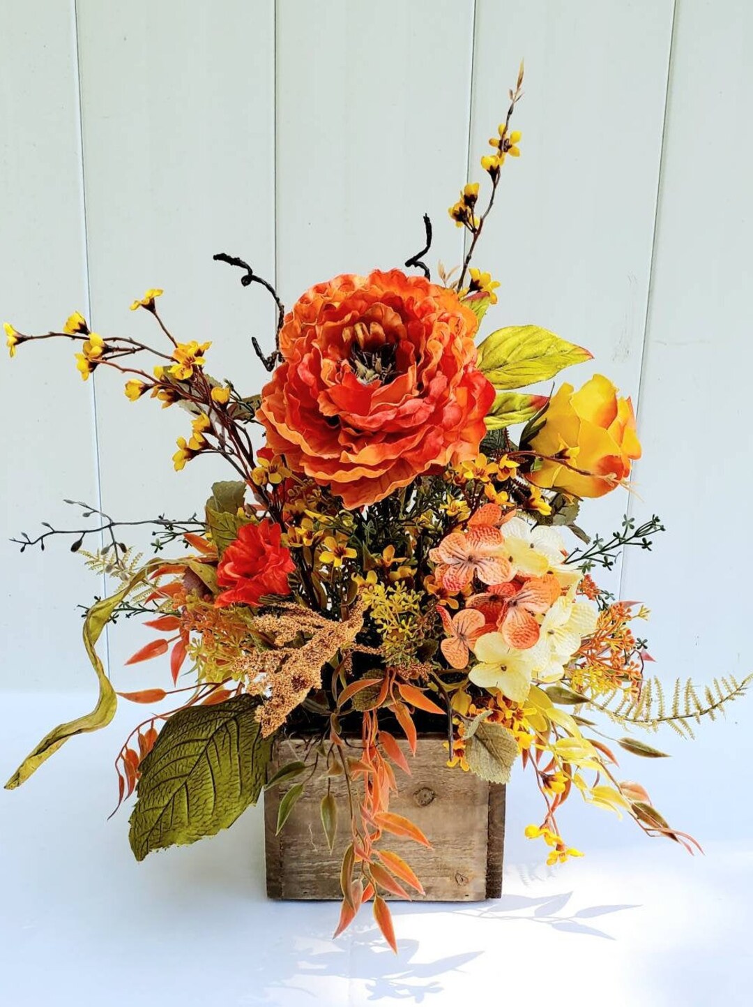 Fall Arrangement, Fall Centerpiece, Autumn Centerpiece, Thanksgiving ...