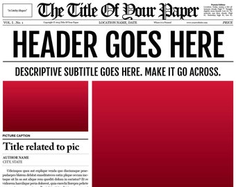 Newspaper Style | Etsy