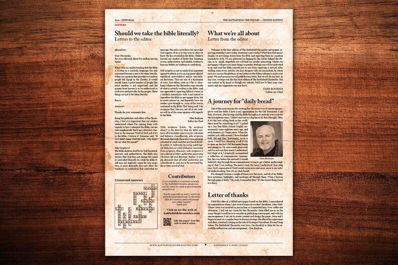 Vintage Newspaper Template for Adobe Indesign - Etsy
