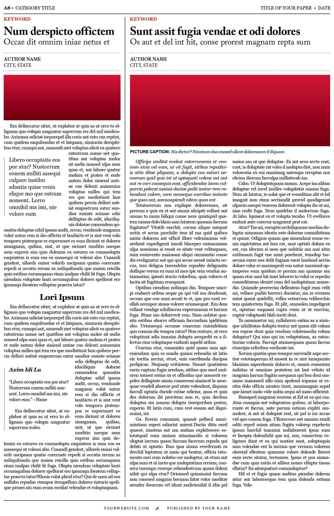 Vintage Newspaper Template for Adobe Indesign 10 Pages - Etsy