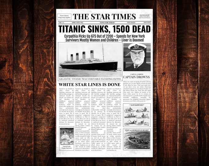 Vintage Newspaper Template for Adobe Indesign - Etsy