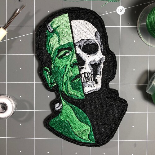Frankenstein Embroidered Patch - Etsy