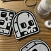 Skull Tombstone Embroidered Patch - Etsy