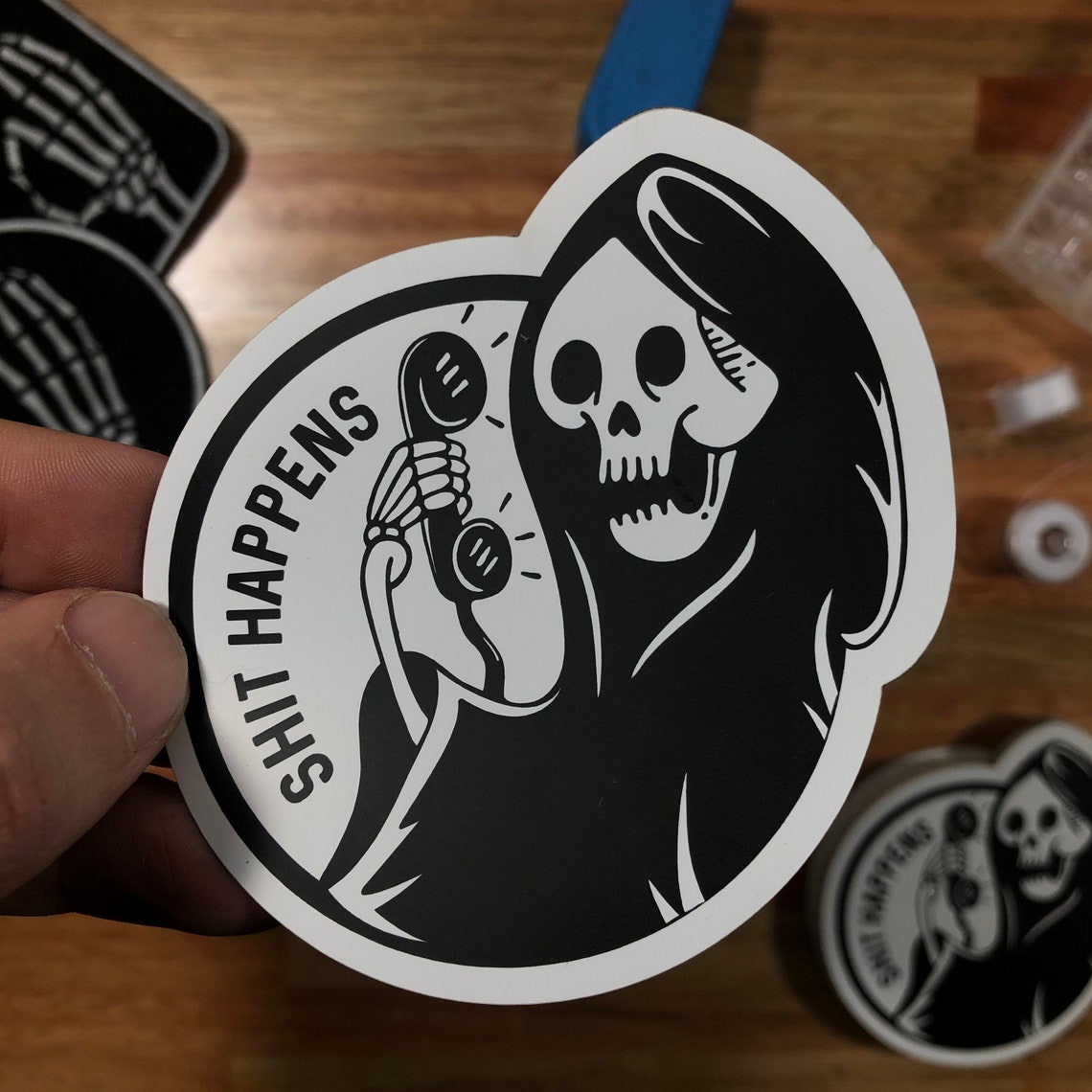 Shit Happens Sticker Vinyl Sticker Laptop Stickers - Etsy