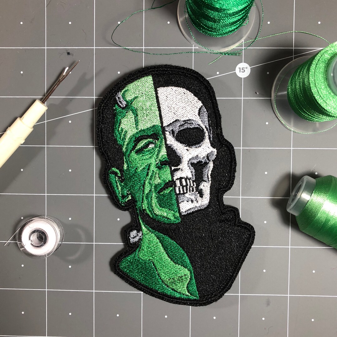 Frankenstein Embroidered Patch - Etsy
