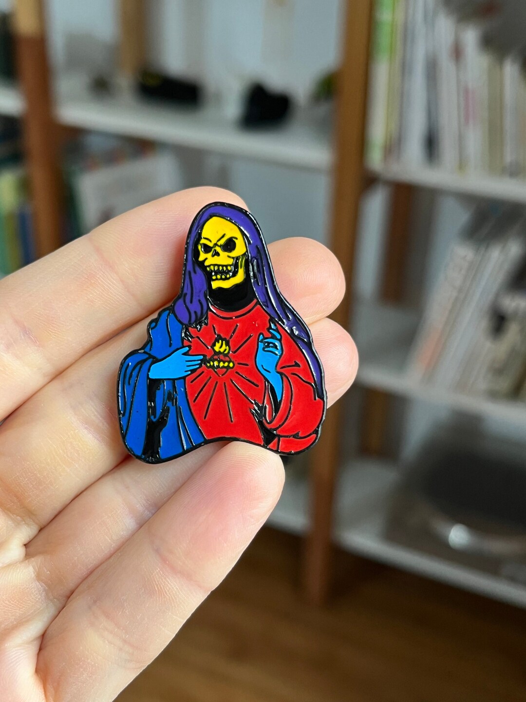 Holy Skeleton Enamel Pin - Etsy