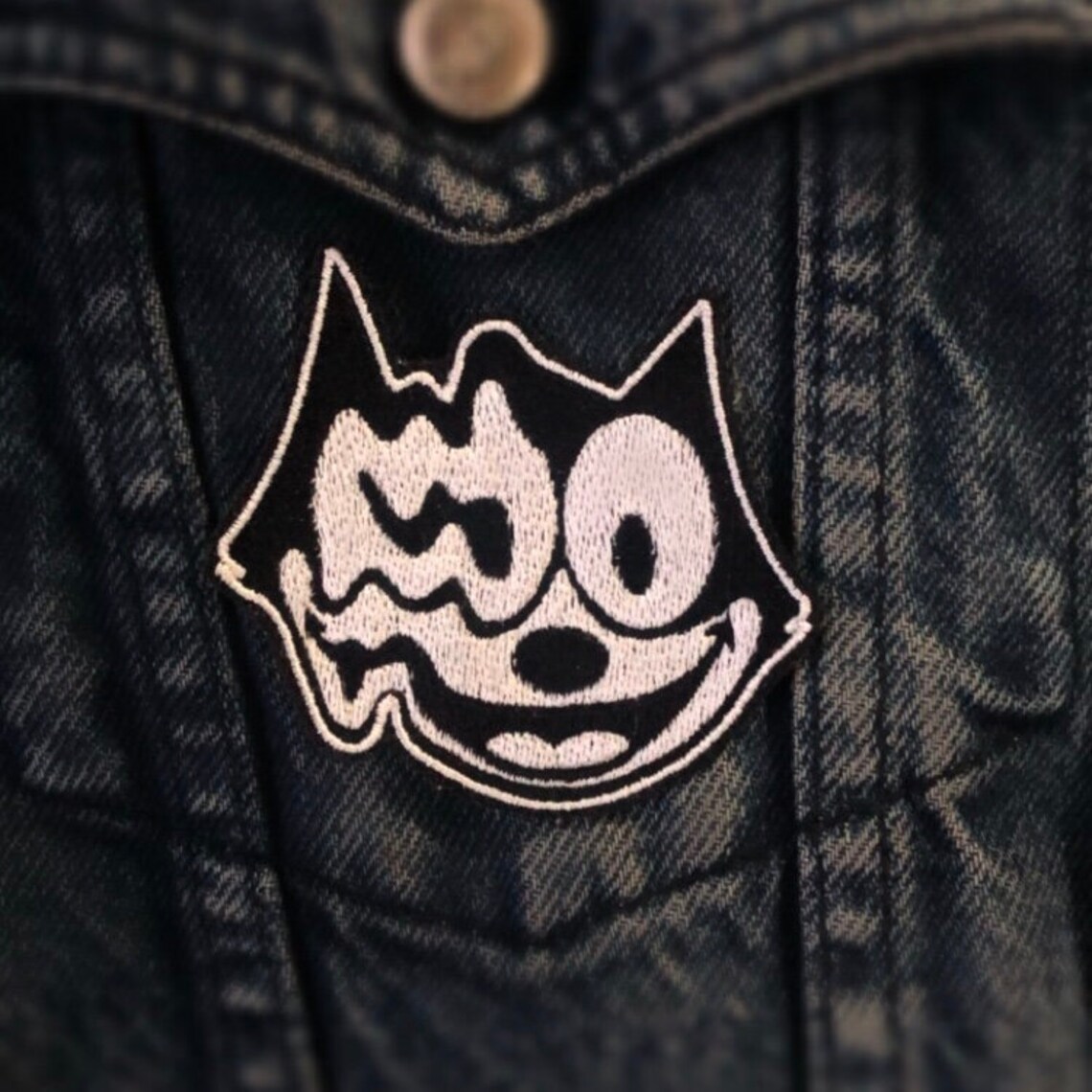 Cat Acid Trip Embroidered Patch - Etsy