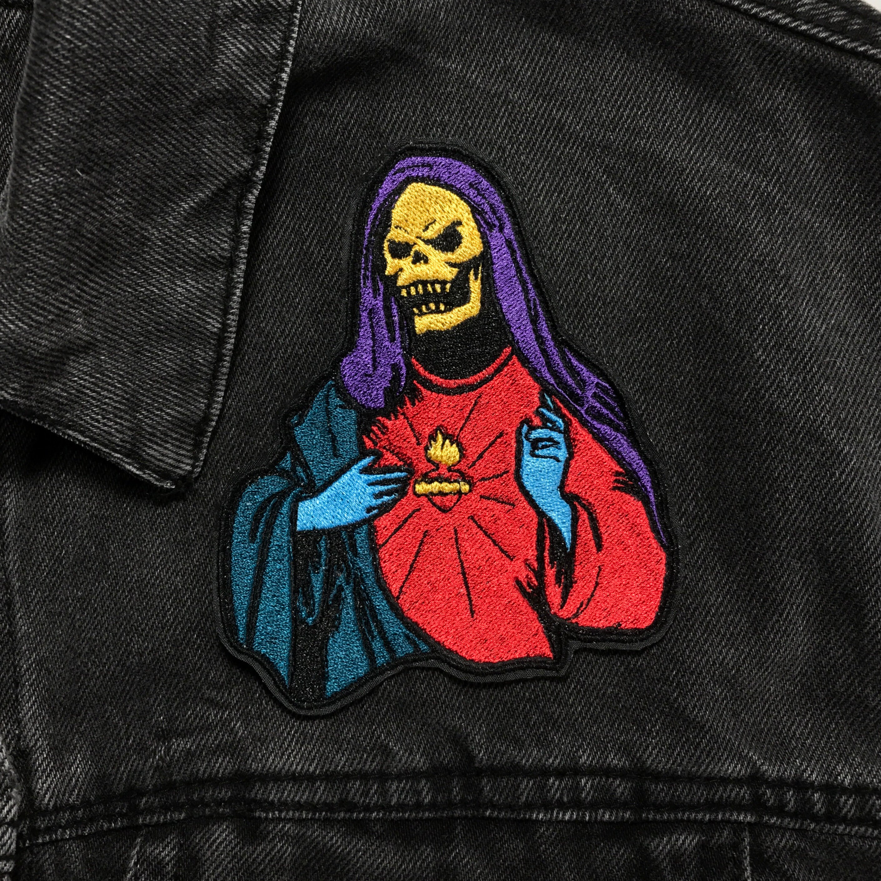 Holy Skeleton Embroidered Patch. | Etsy