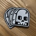 Skull Tombstone Embroidered Patch - Etsy