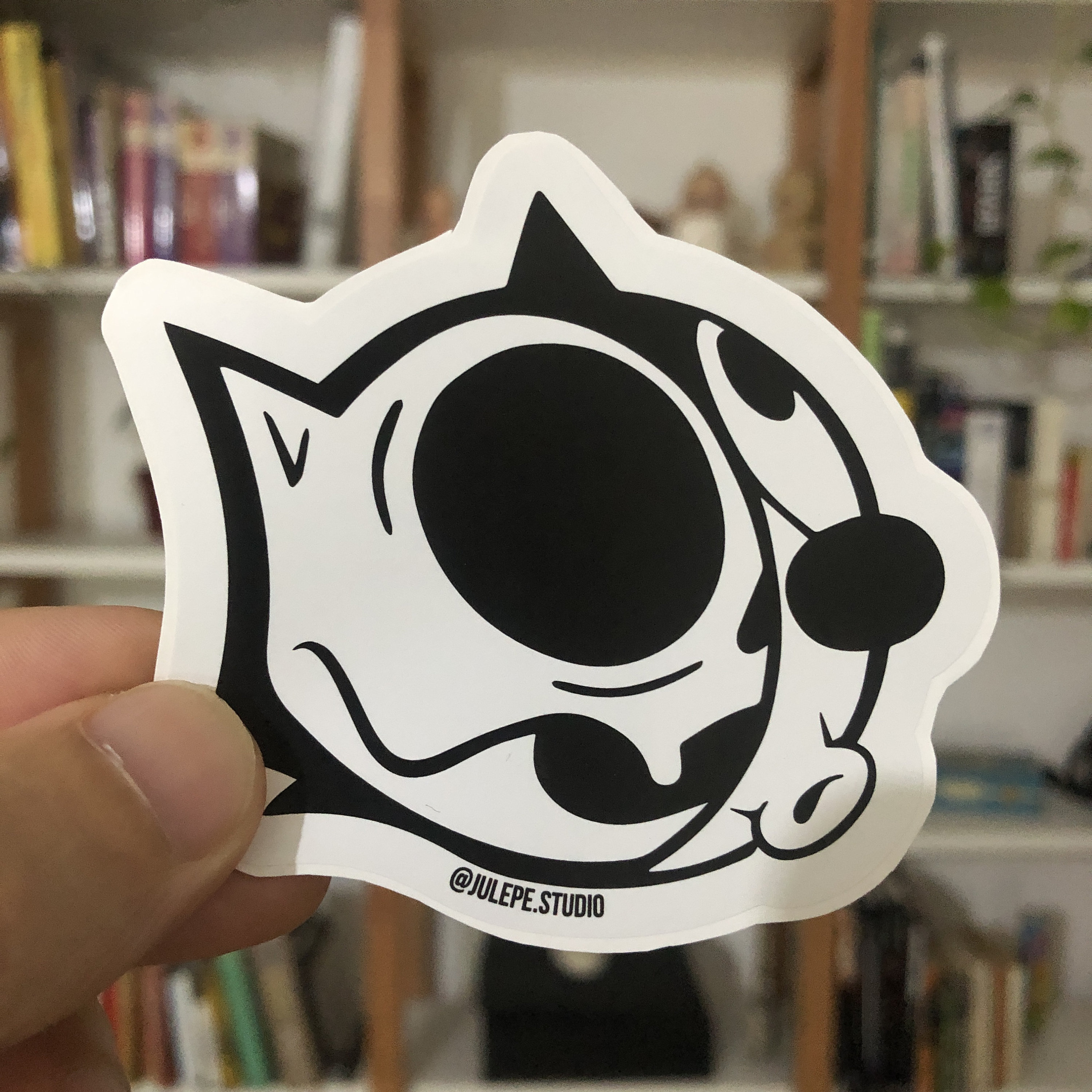 Cat Skull Sticker Laptop Stickers Vinyl Stickers | Etsy