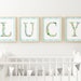 Blue Lucy Letters Art Prints Spell Out Your Baby's or - Etsy