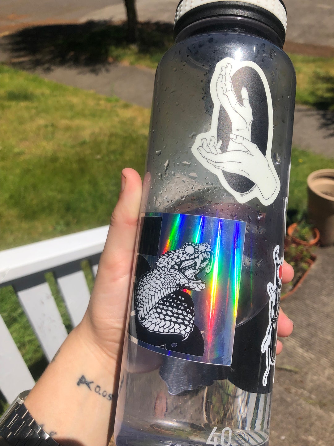 Holo Snake Sticker - Etsy