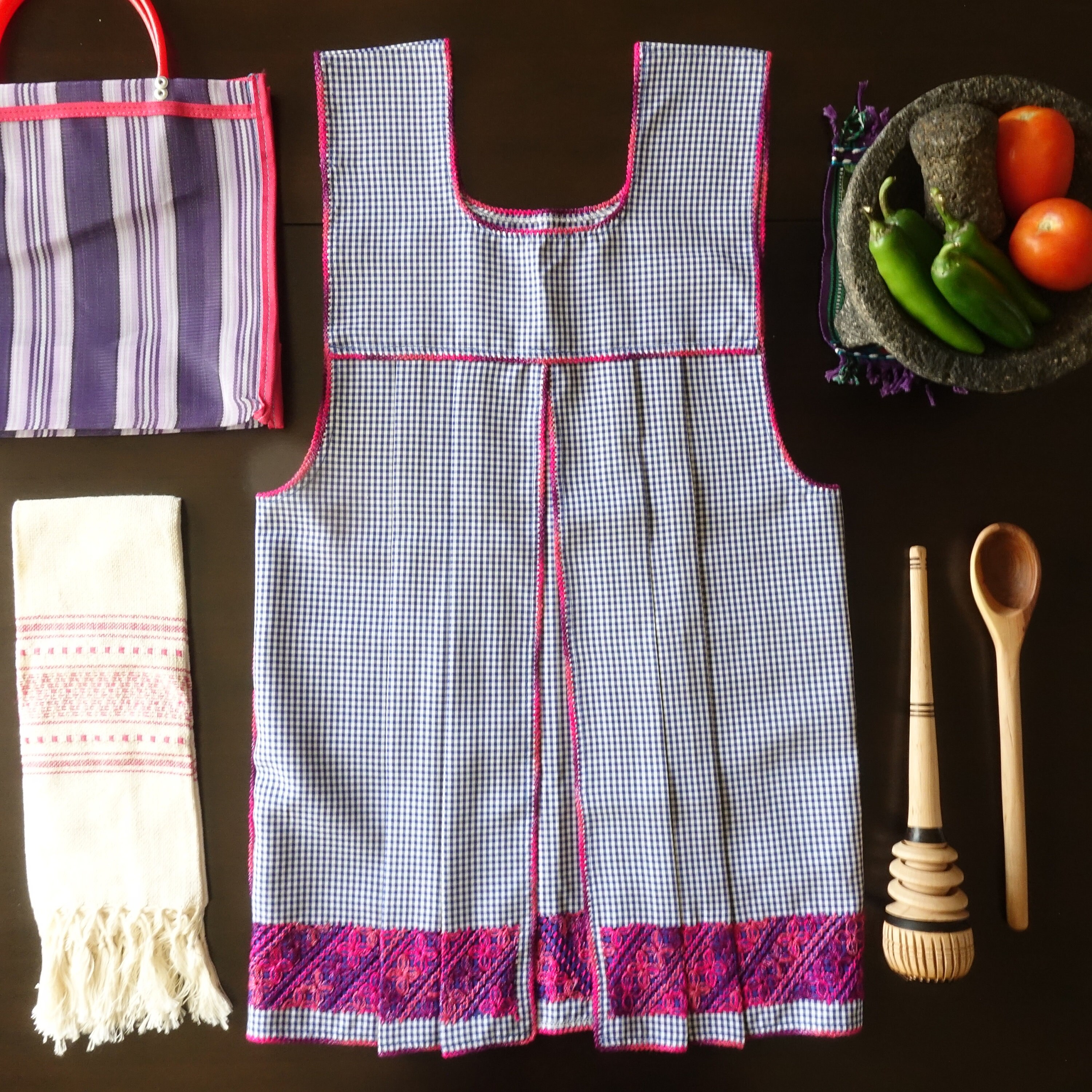 Mandil Mexicano Traditional Mexican Kitchen Apron Cooking - Etsy