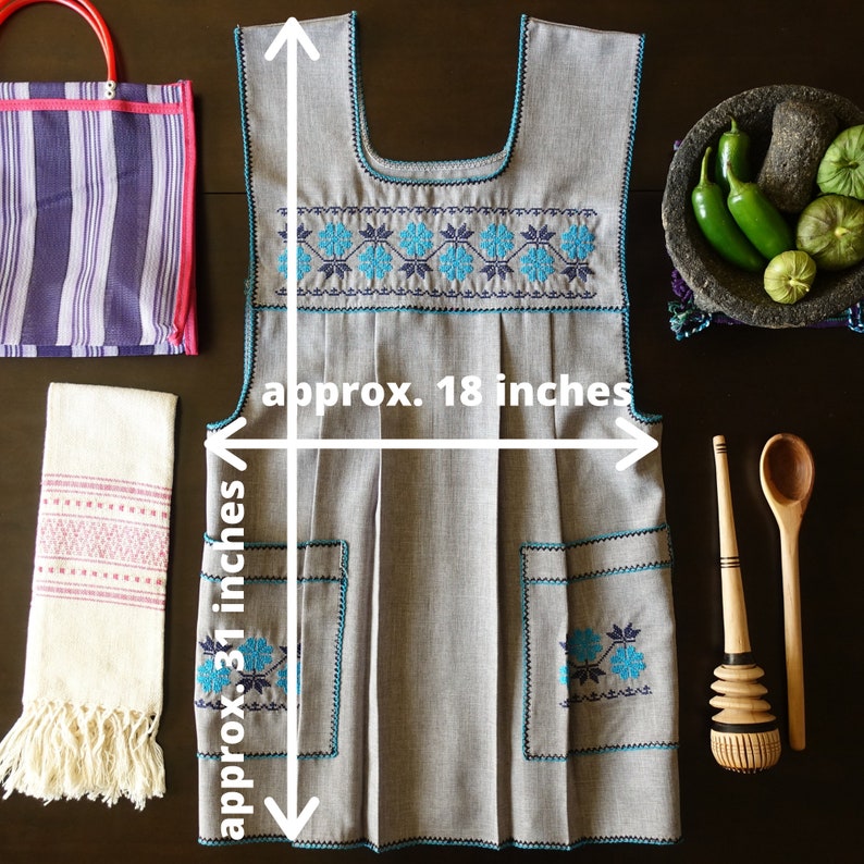 Mandil Mexicano Traditional Mexican Kitchen Apron Cooking - Etsy