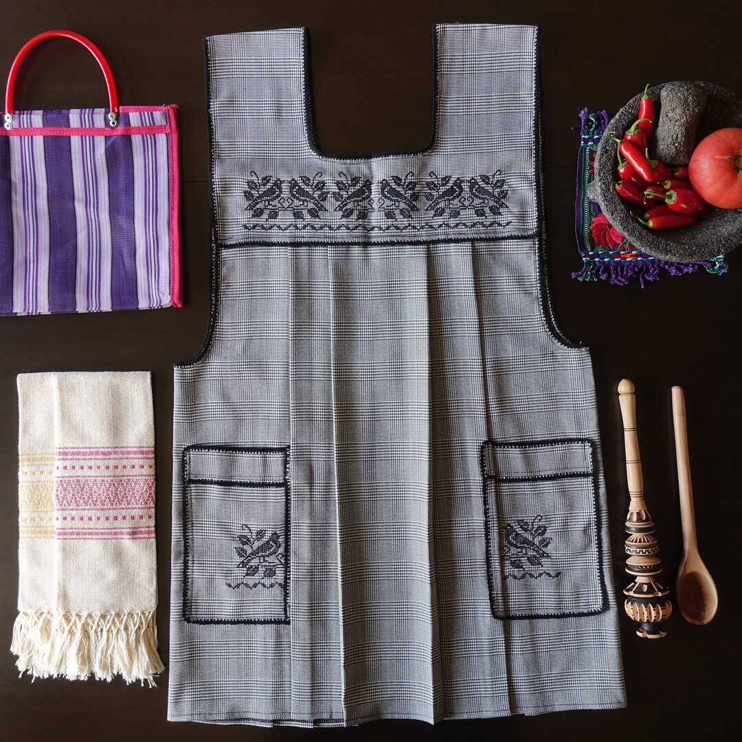 Mandil Mexicano Traditional Mexican Kitchen Apron Cooking - Etsy