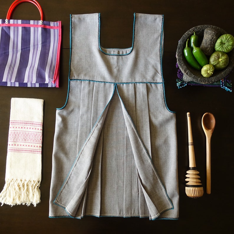 Mandil Mexicano Traditional Mexican Kitchen Apron Cooking - Etsy