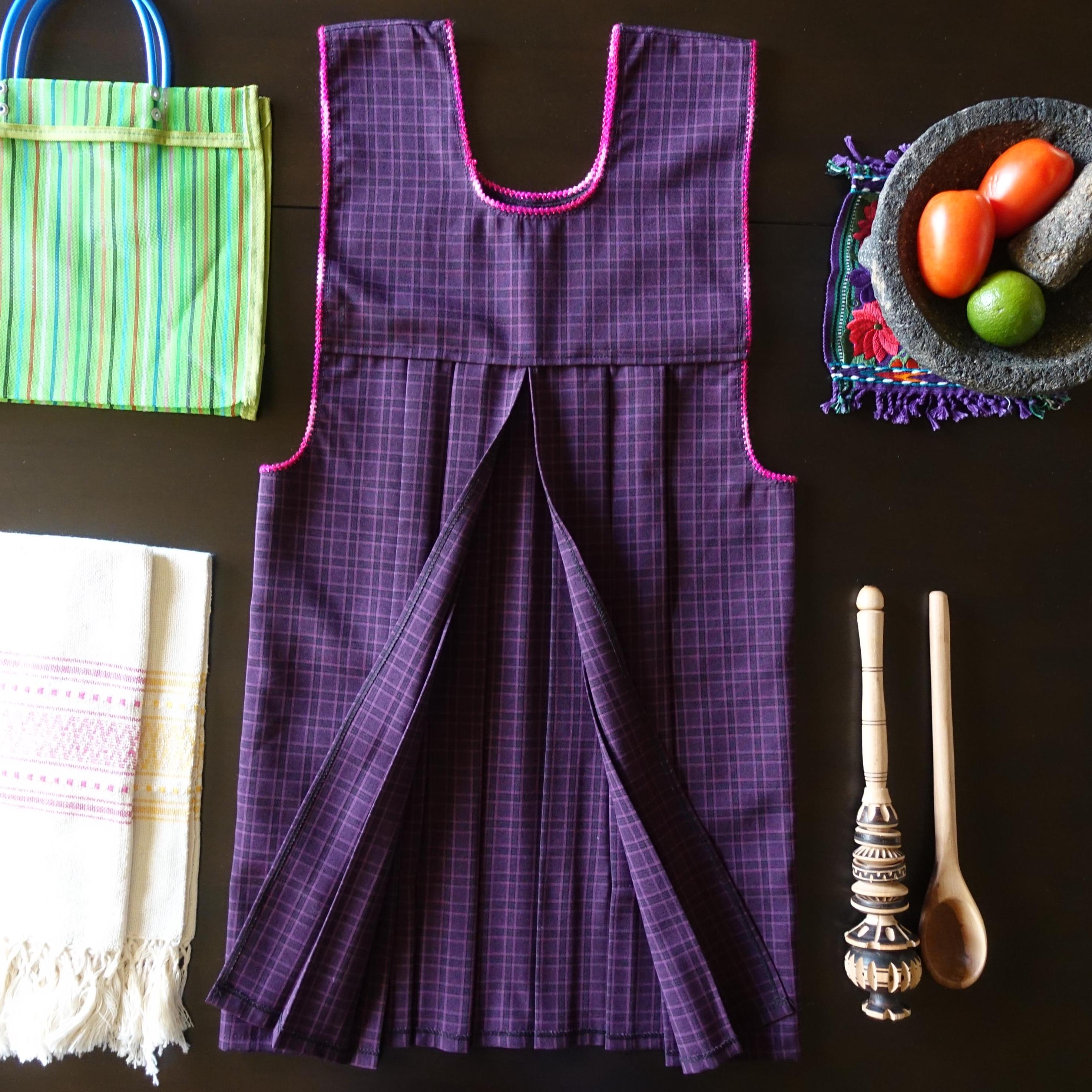 Mandil Mexicano Traditional Mexican Kitchen Apron Cooking Cleaning ...