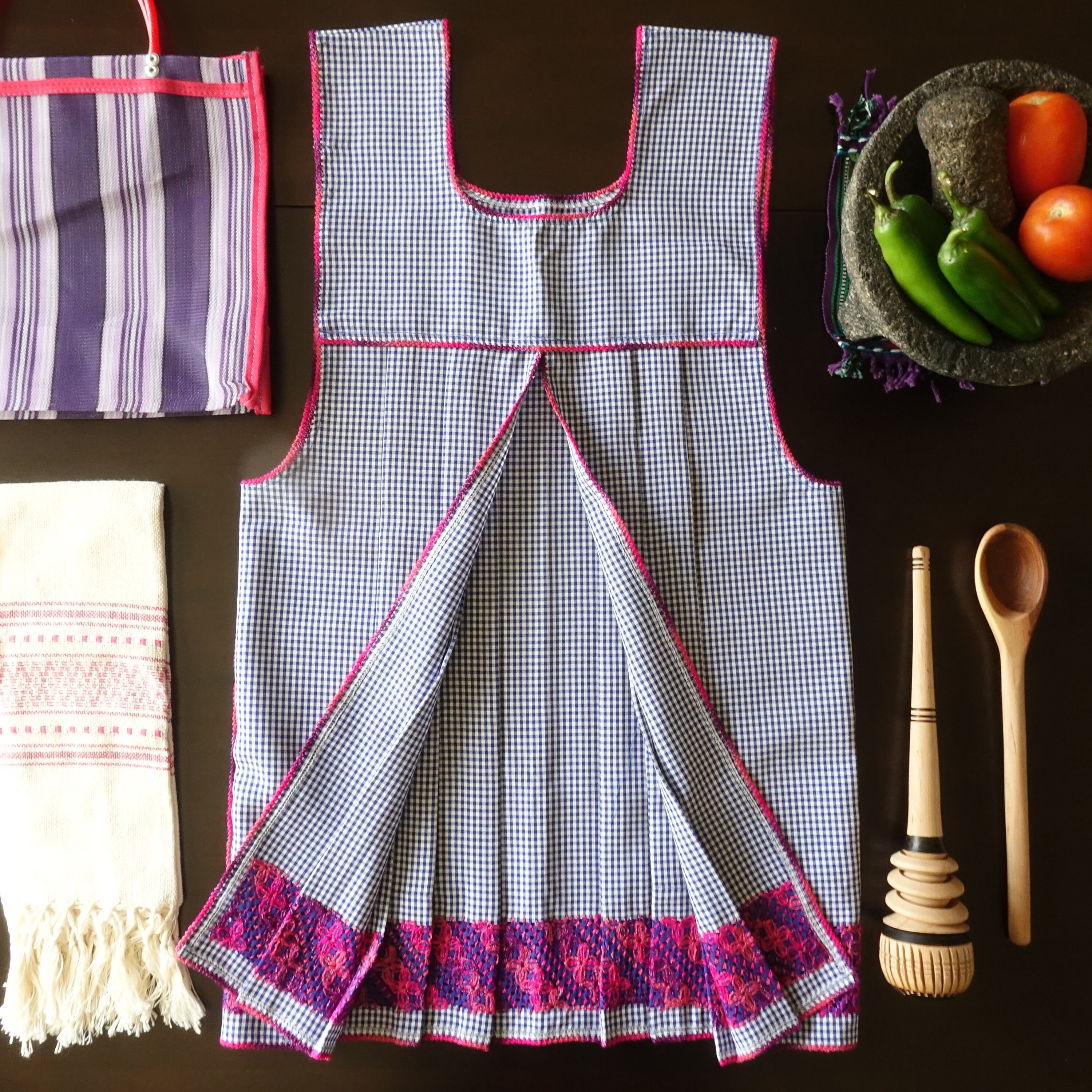 Mandil Mexicano Traditional Mexican Kitchen Apron Cooking - Etsy