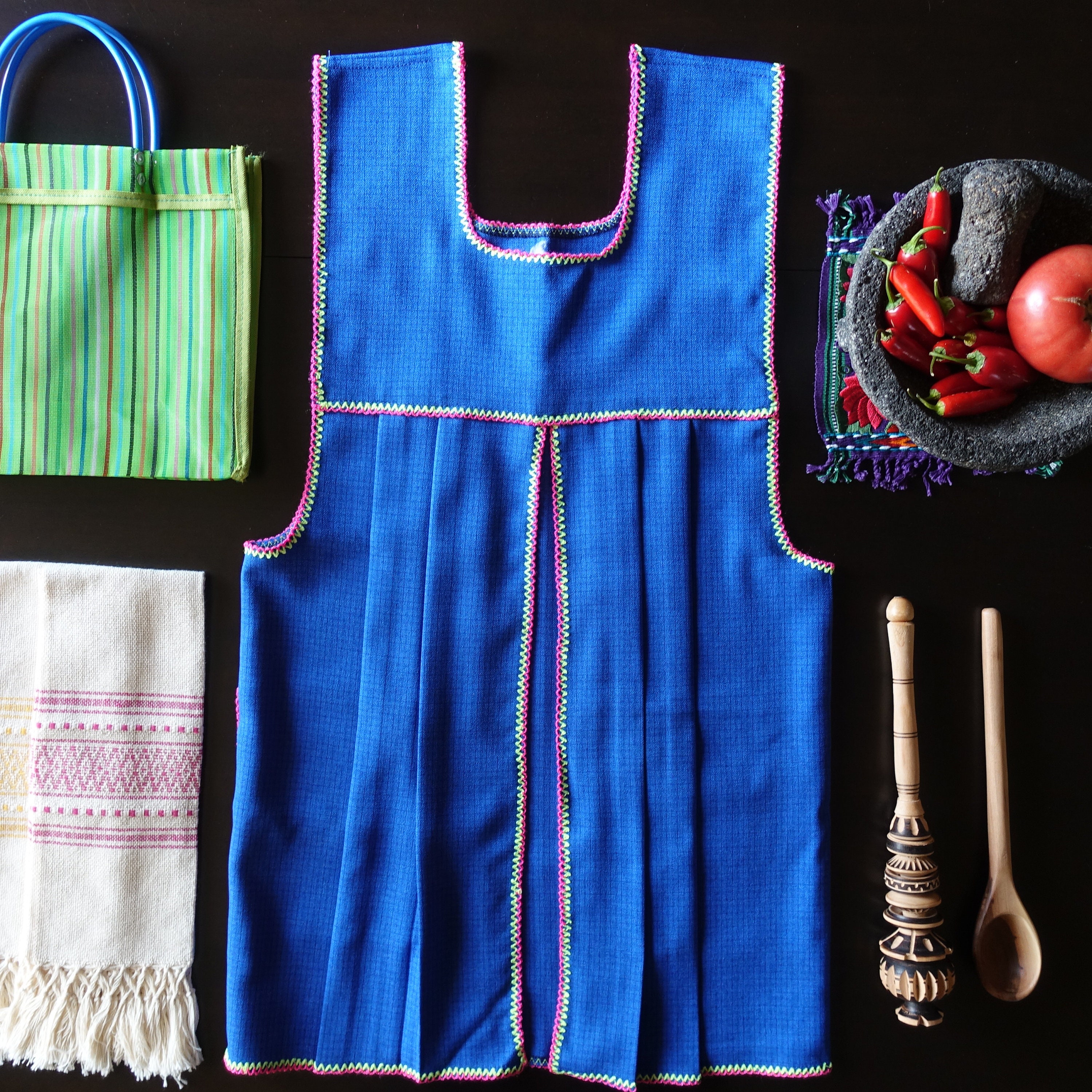 Mandil Mexicano Traditional Mexican Kitchen Apron Cooking - Etsy