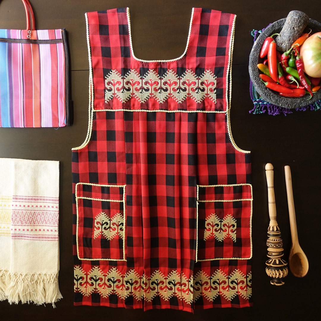 Mandil Mexicano Traditional Mexican Kitchen Apron Cooking - Etsy