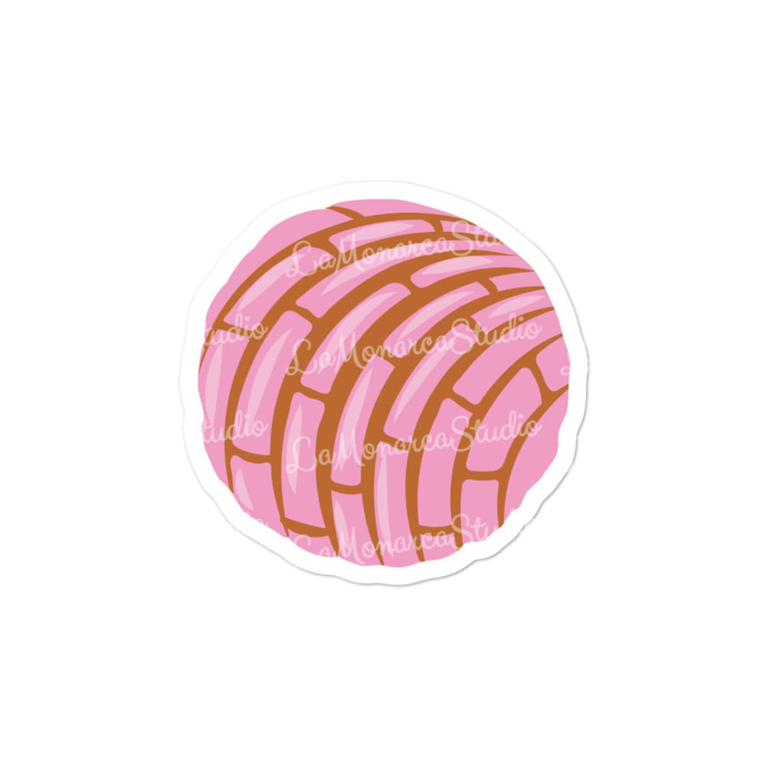 Pink Concha Mexican Pan Dulce Sticker - Etsy