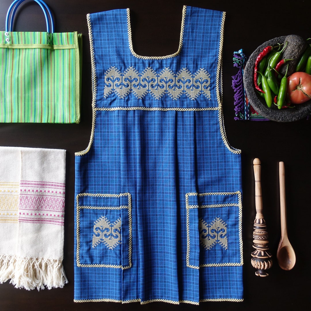 Mandil Mexicano Traditional Mexican Kitchen Apron Cooking - Etsy
