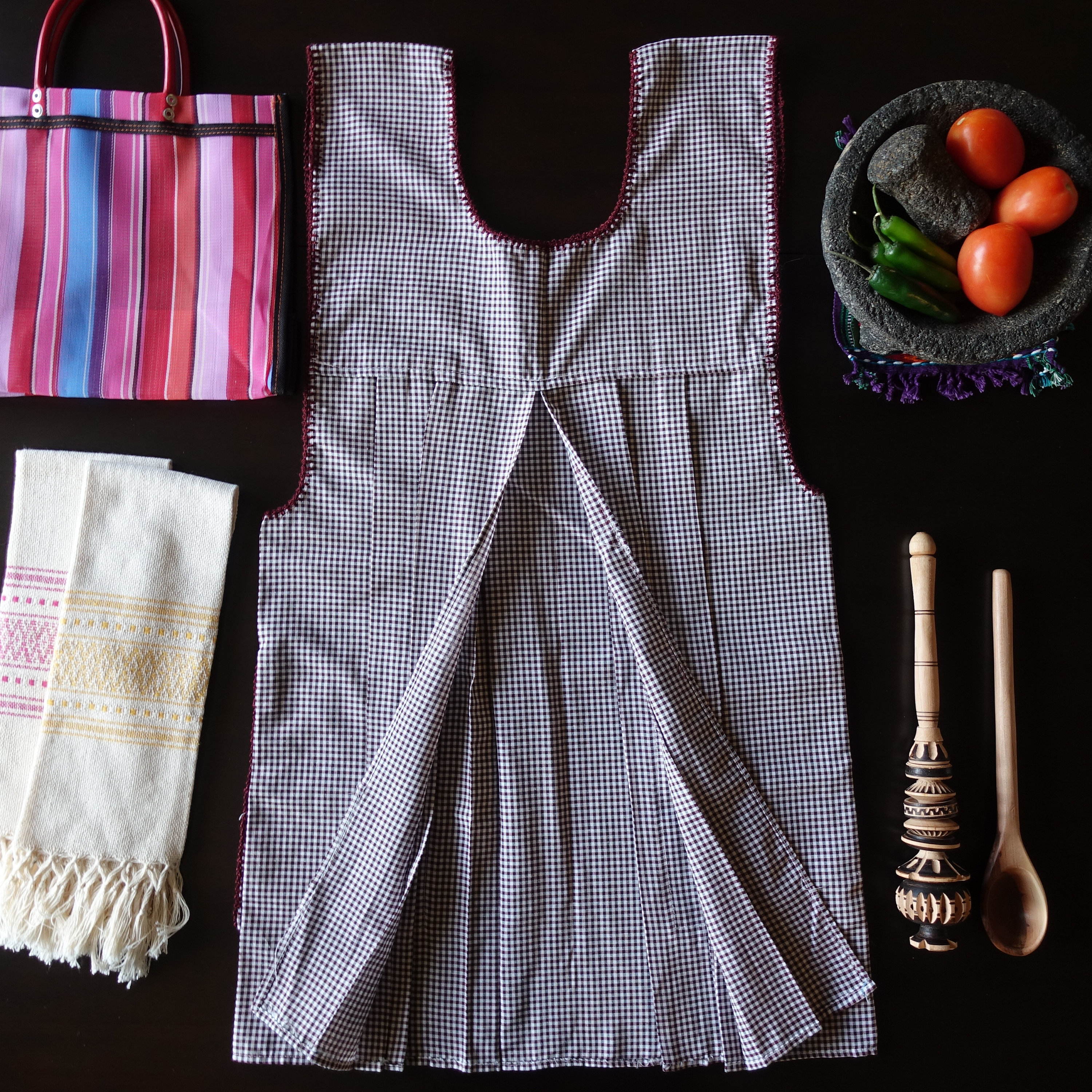 Mandil Mexicano Traditional Mexican Kitchen Apron Cooking Cleaning ...