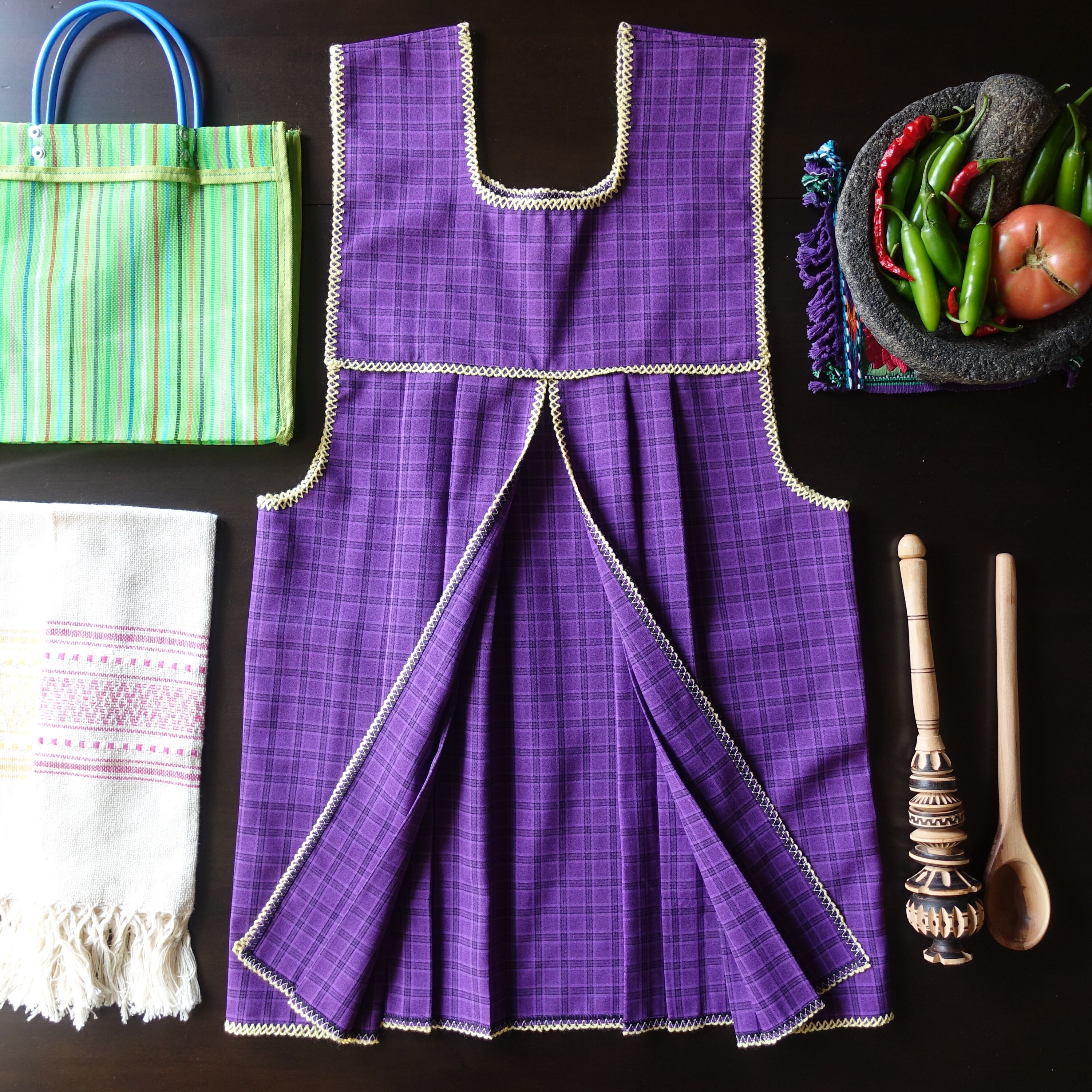 Mandil Mexicano Traditional Mexican Kitchen Apron Cooking - Etsy