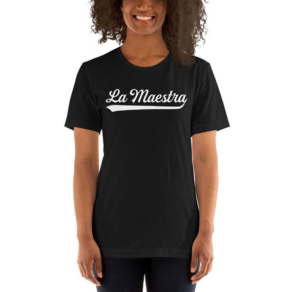 La Maestra Bilingual Spanish School Teacher Short Sleeve Etsy