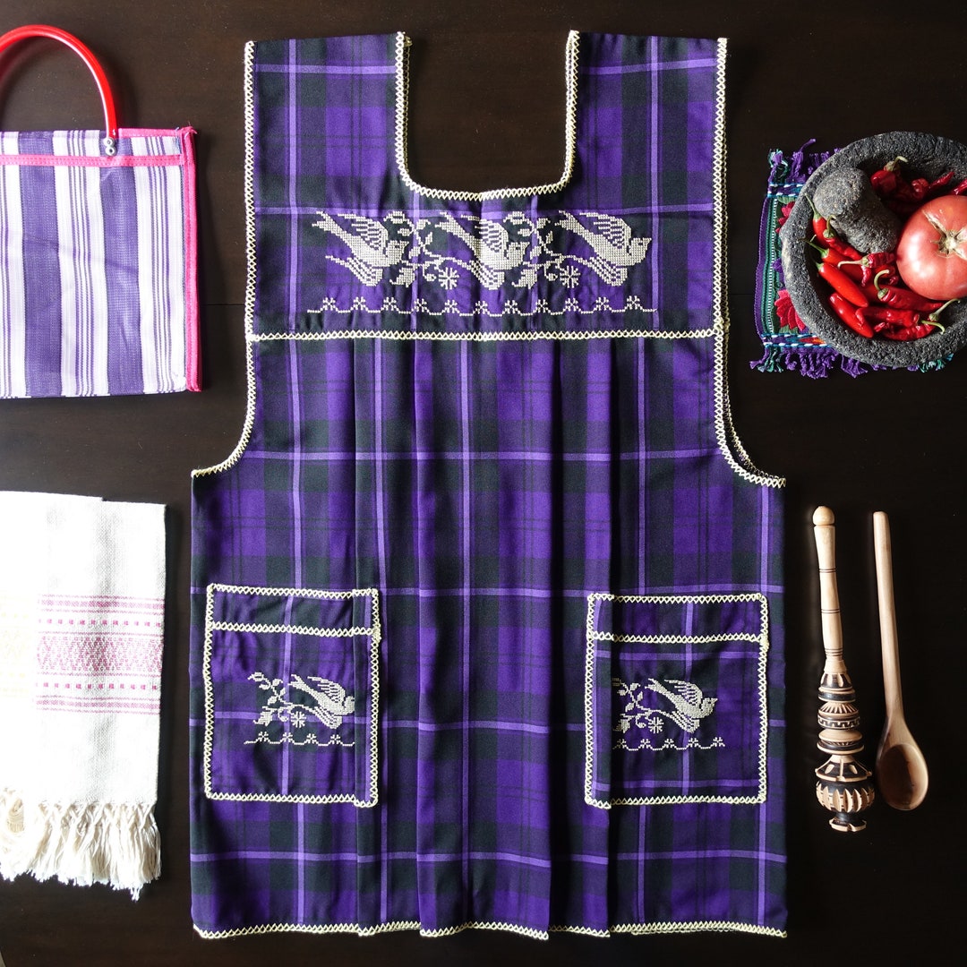 Mandil Mexicano Traditional Mexican Kitchen Apron Cooking - Etsy