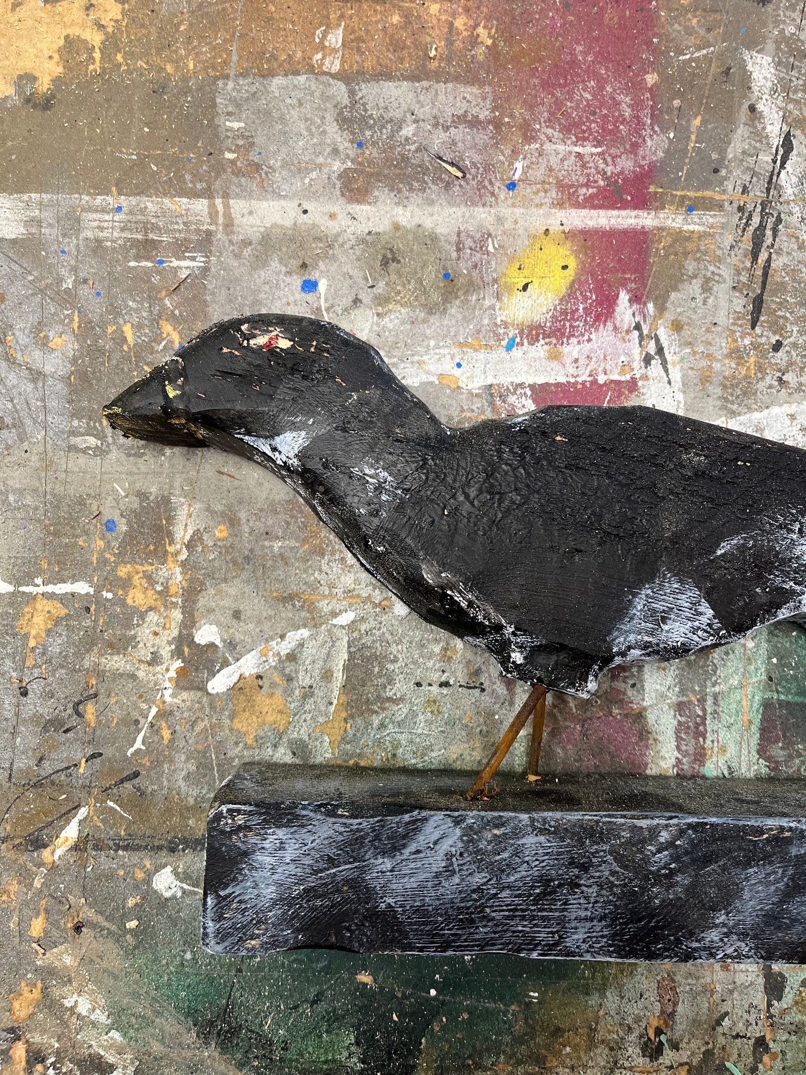 Hand-made Folk Art Crow Sculpture - Etsy