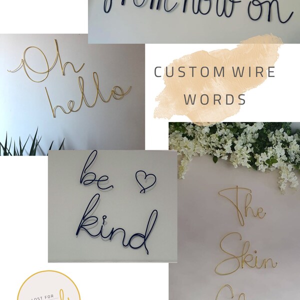 Wire Words - Etsy UK