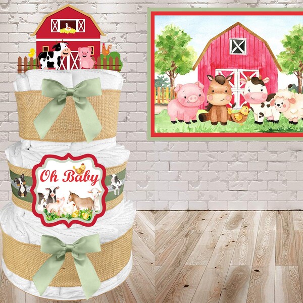 Farm Diaper Cakes - Etsy