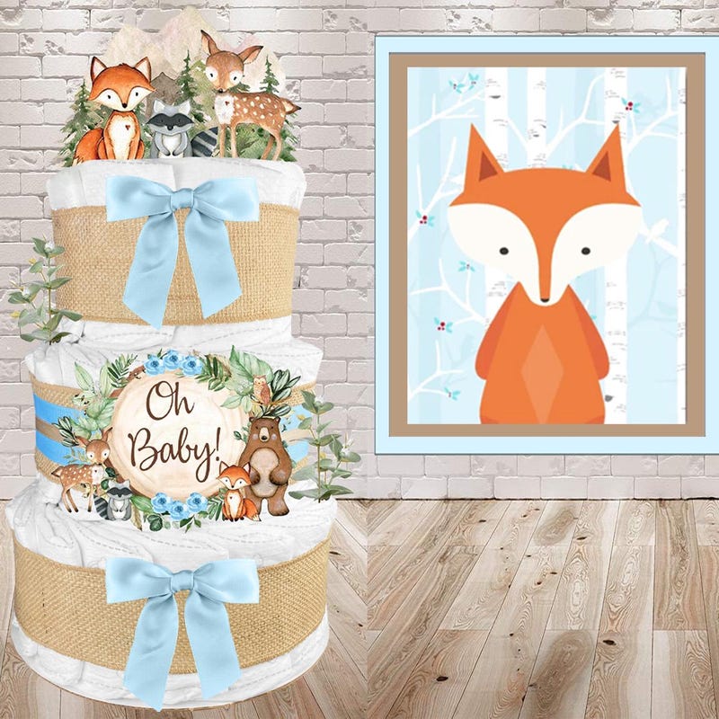 Fox Diaper Cake - Etsy