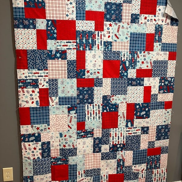 Red White and Blue Quilt Pattern - Etsy