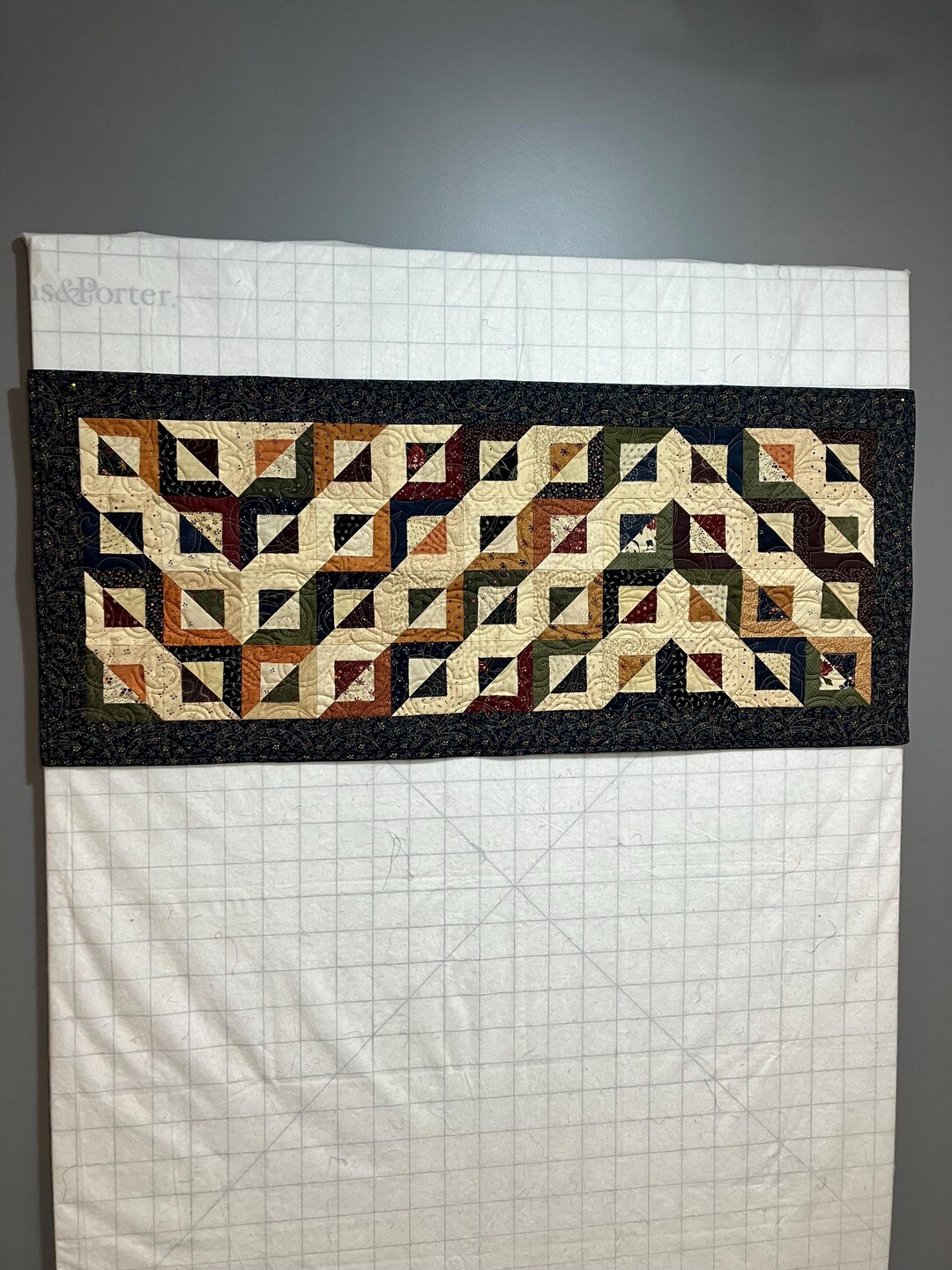 Floral Layered Patchwork Table Topper 20"x48" - Etsy