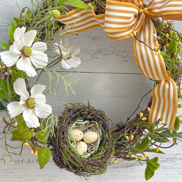 Wreath With Bird - Etsy