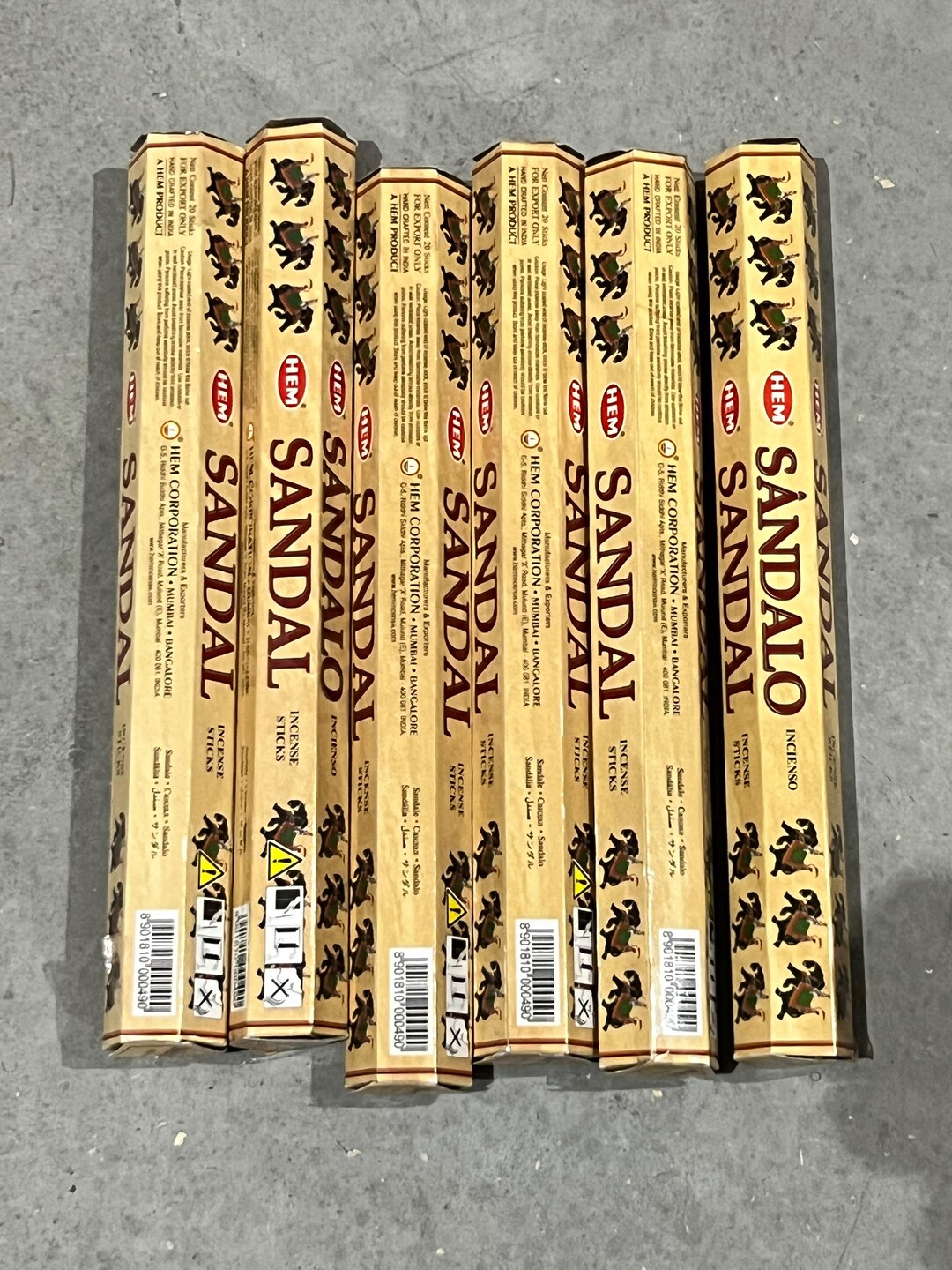 6 Packs of Sandal Incense Sticks - 13 Crossroads Hoodoo, Pagan. Witch ...