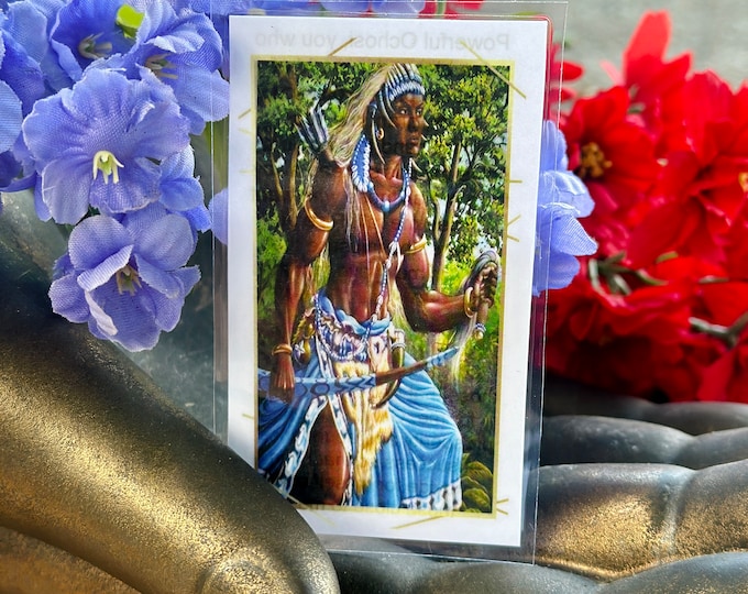 Orisha Ochosi Prayer Card - Ifa Santeria Hoodoo, Voodoo, Wicca, Pagan ...