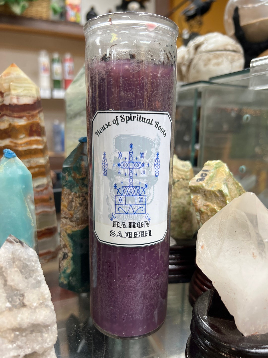 Fixed Lwa Papa Baron Samedi Manifestation Ritual Spell Candle - Hoodoo ...