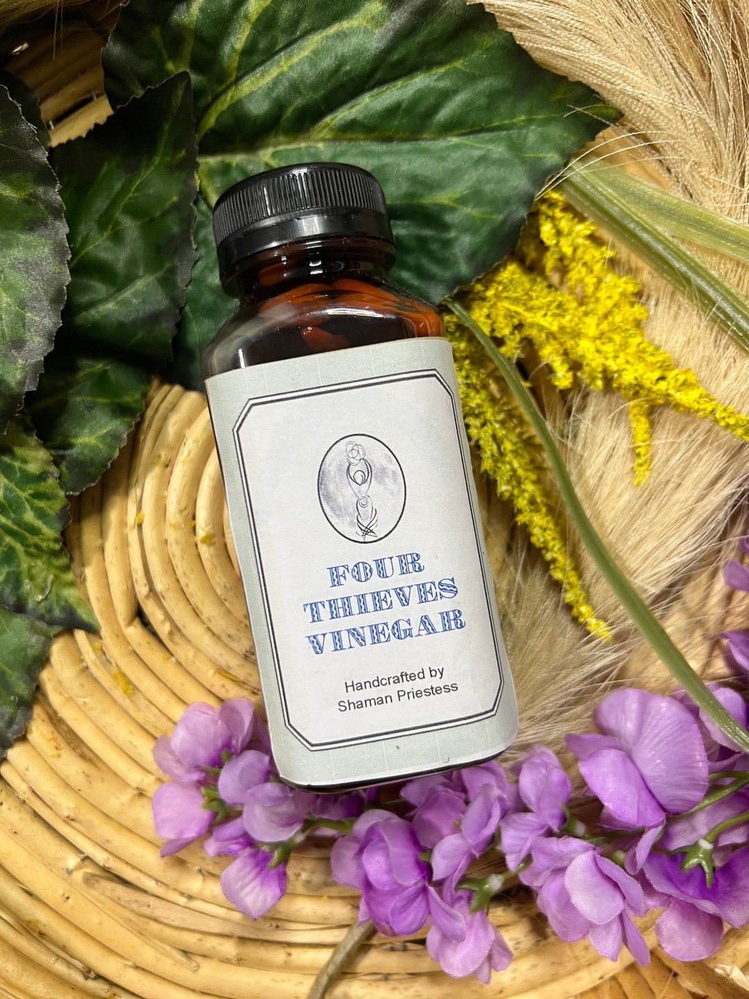 Four Thieves Vinegar 8 Oz - Hoodoo, Voodoo, Shamanism Witchcraft Wicca ...