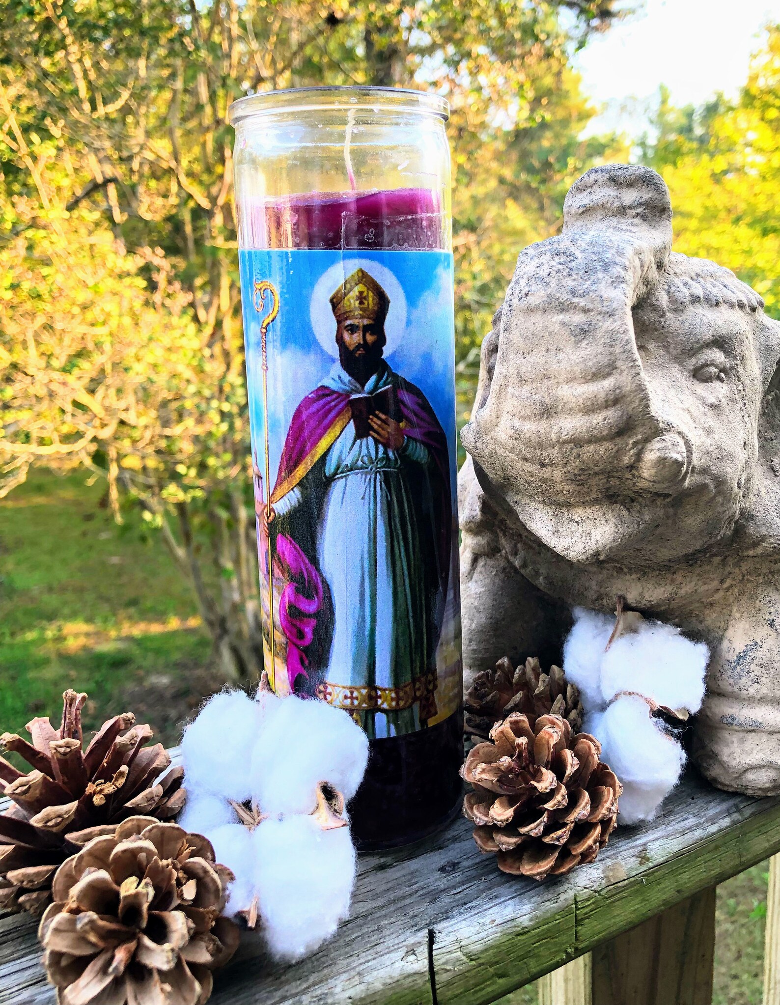 St Cyprian Candle - Hoodoo, Voodoo, Wicca, Pagan - Etsy
