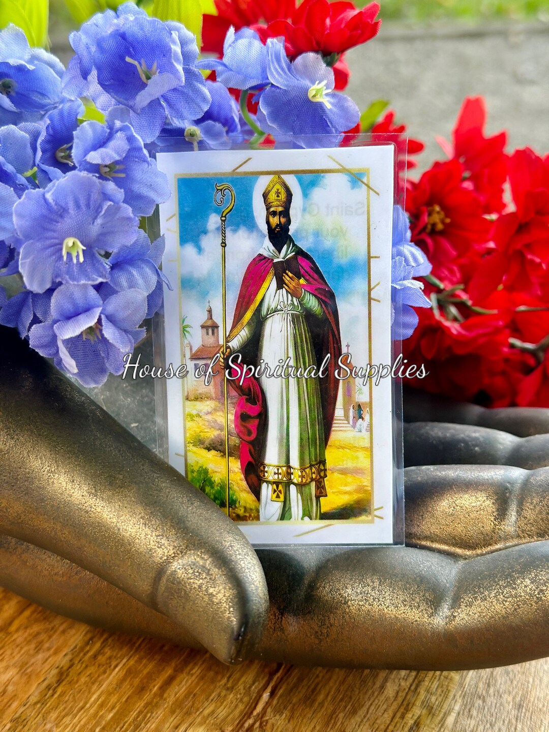 Saint Cyprian Prayer Card- Hoodoo, Voodoo, Wicca, Pagan Christian ...