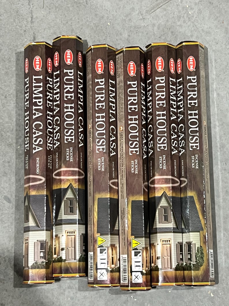 Pure House Incense Sticks (6 Packs) Home Cleansing Fresh Atmosphere ...