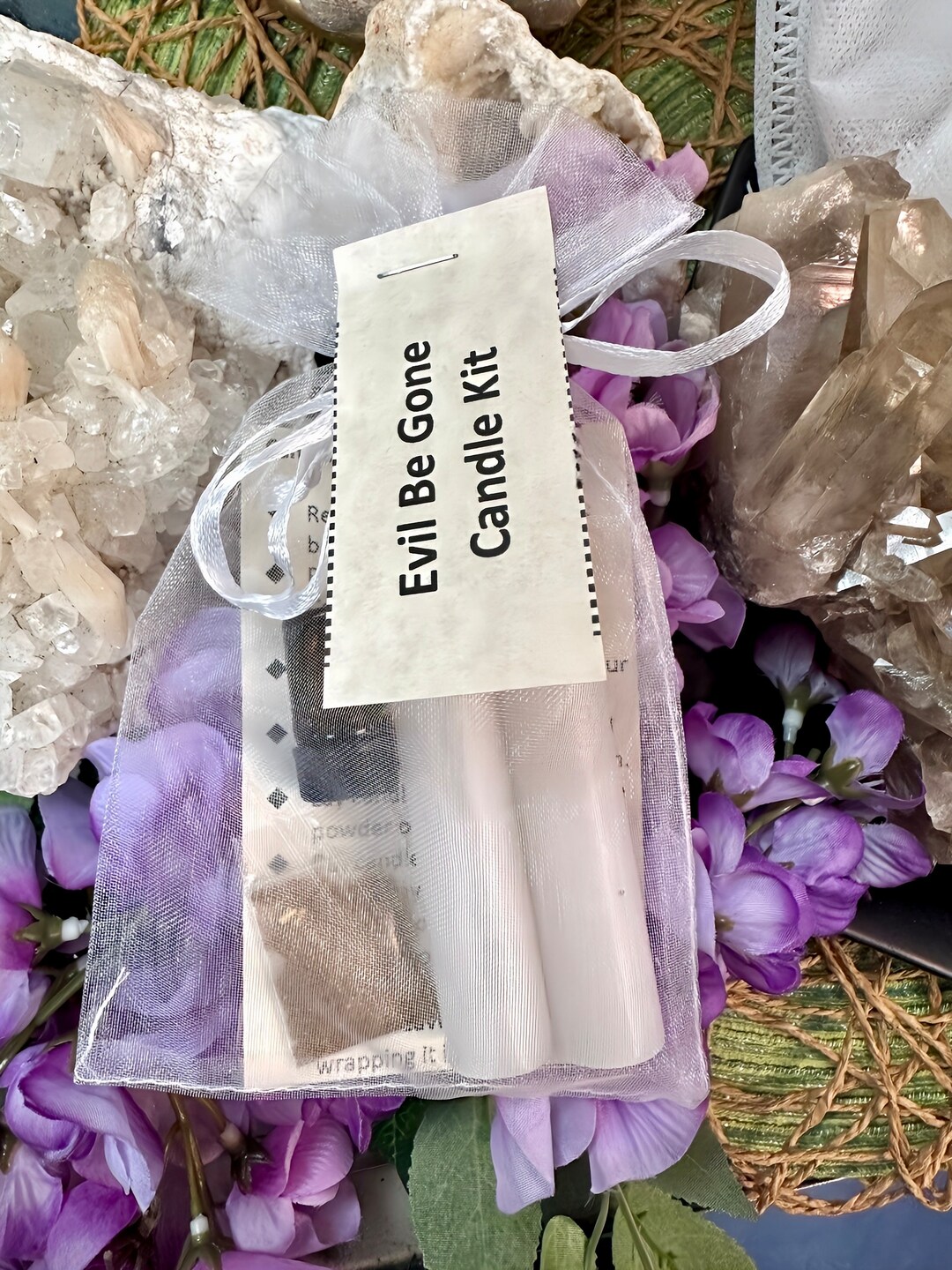 DIY Evil Be Gone Candle Kit Remove Negativity, Evil Spirits Hoodoo ...