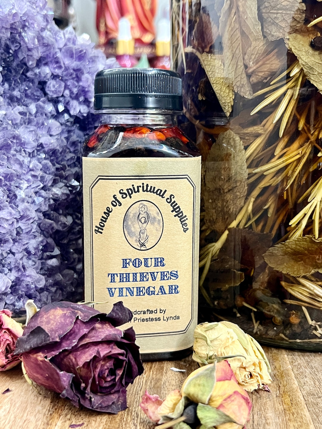 Four Thieves Vinegar 8 Oz Hoodoo, Voodoo, Shamanism Witchcraft Wicca ...