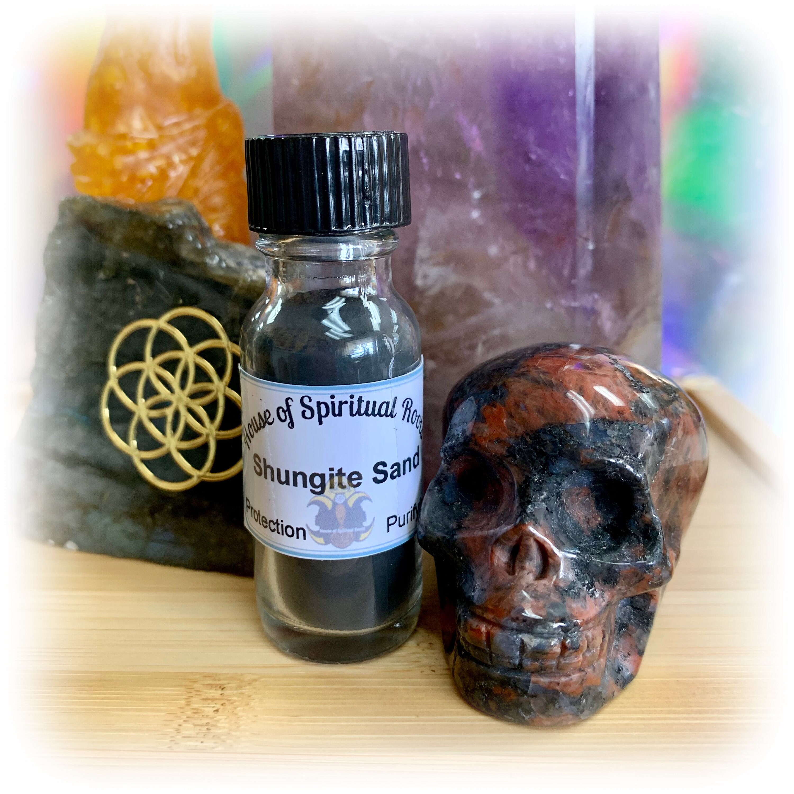 Shungite Crystal Sand Powder for Ritual Candles Potion - Etsy