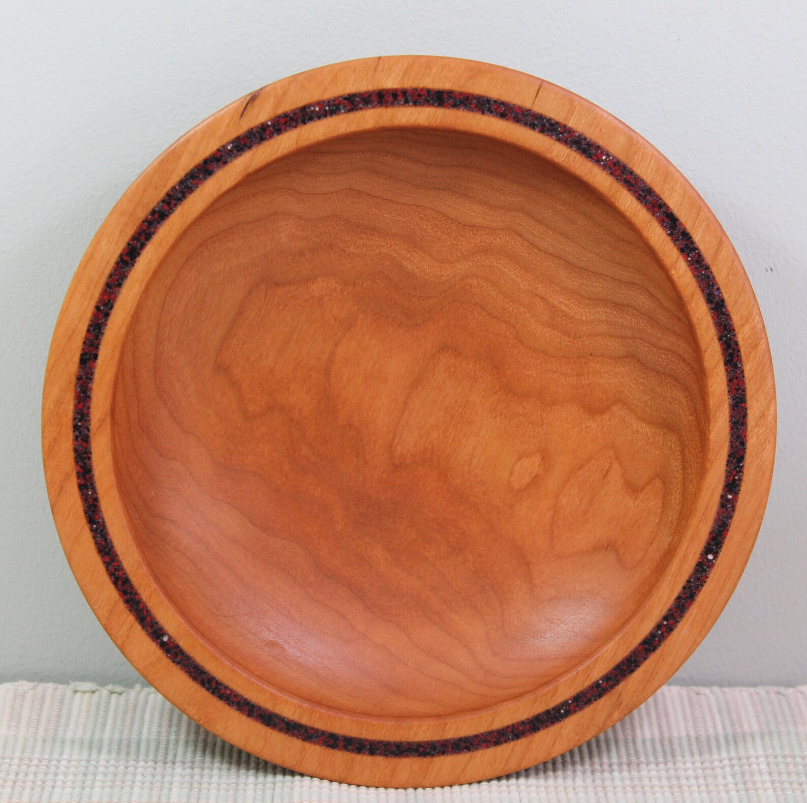 Wooden Bowl Inlay Cherry Bowl Candy Bowl - Etsy