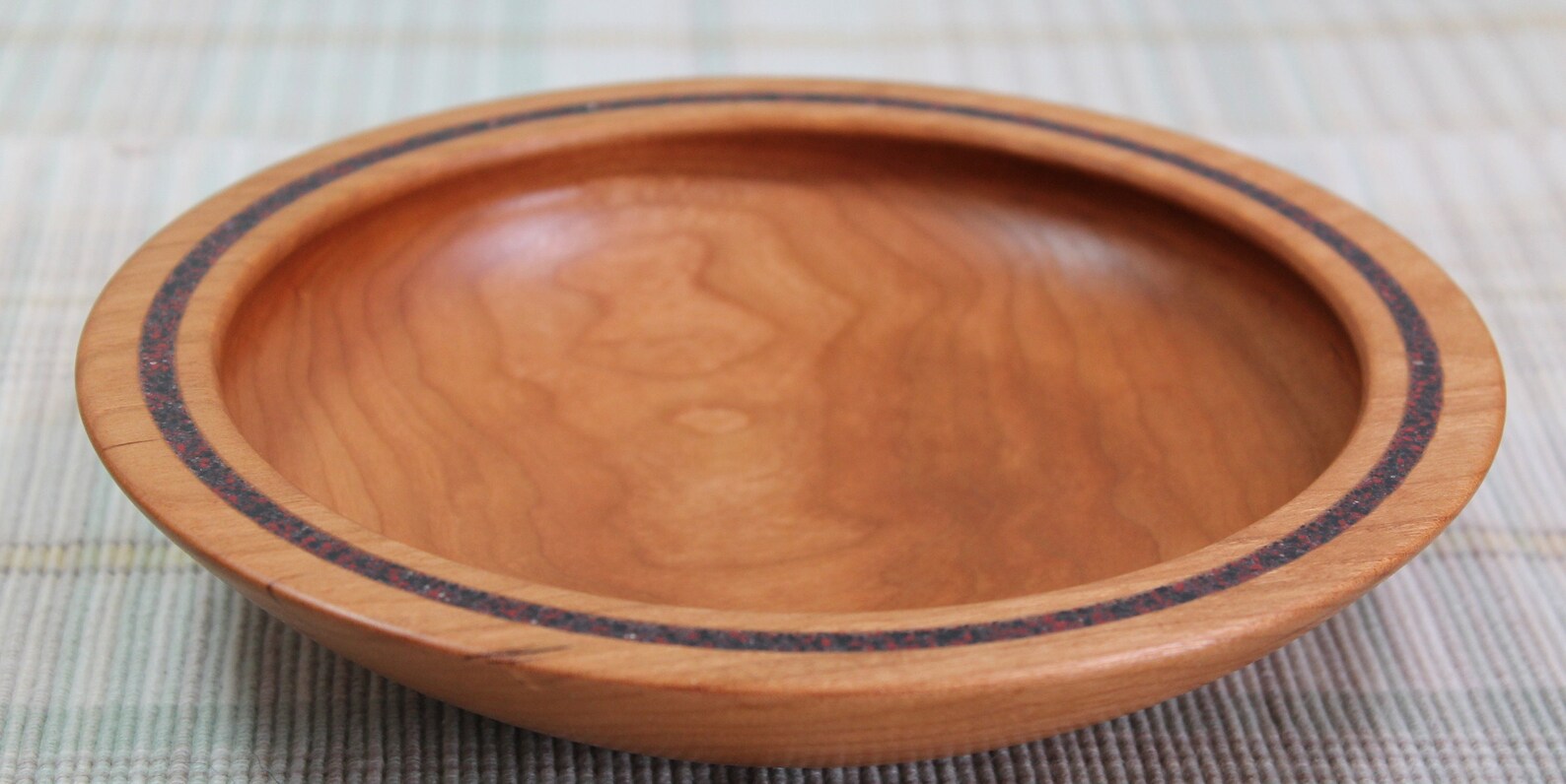 Wooden Bowl Inlay Cherry Bowl Candy Bowl - Etsy